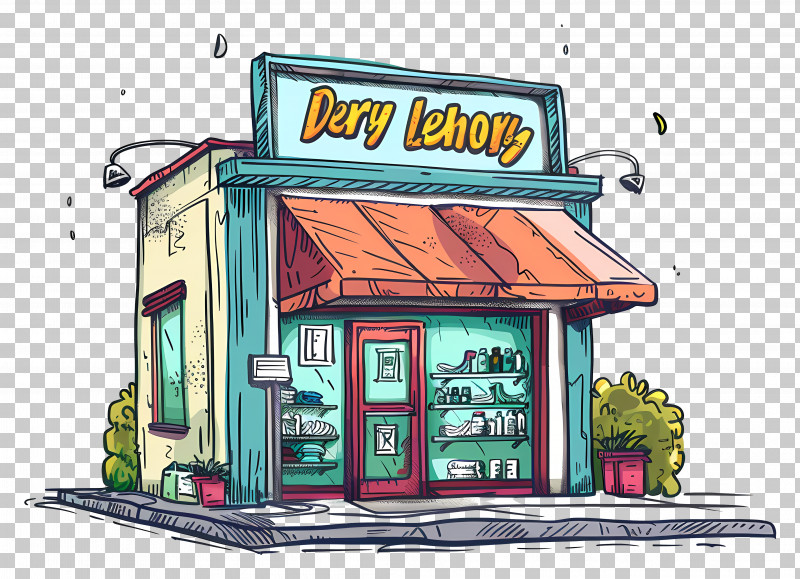 Dry Cleaner Store - Small Cute Doodle House PNG, Clipart, Cartoon ...