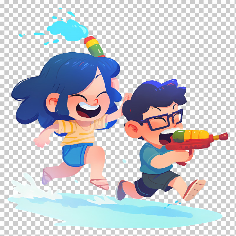 Water Fight - Kids Playing With Water Guns PNG, Clipart, Cartoon, Fun ...