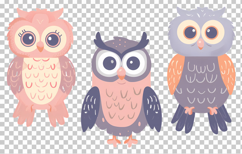 Cute Owls - Stylish Cartoon Owls PNG, Clipart, Animal Cartoons, Bird ...