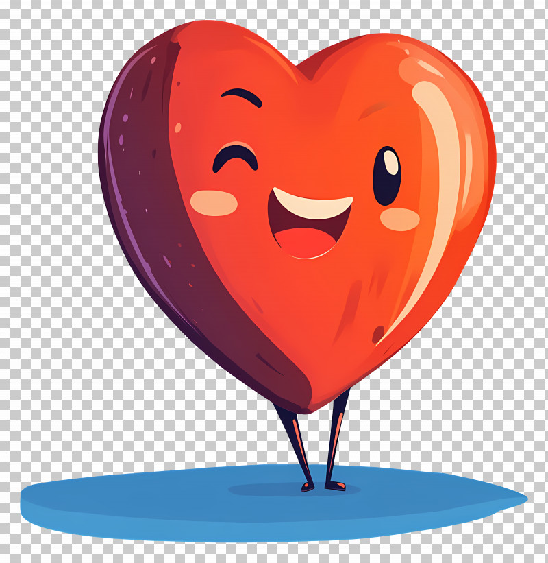 Cute Smiling Heart - Winking Heart Cartoon PNG, Clipart, Cartoon, Cute ...