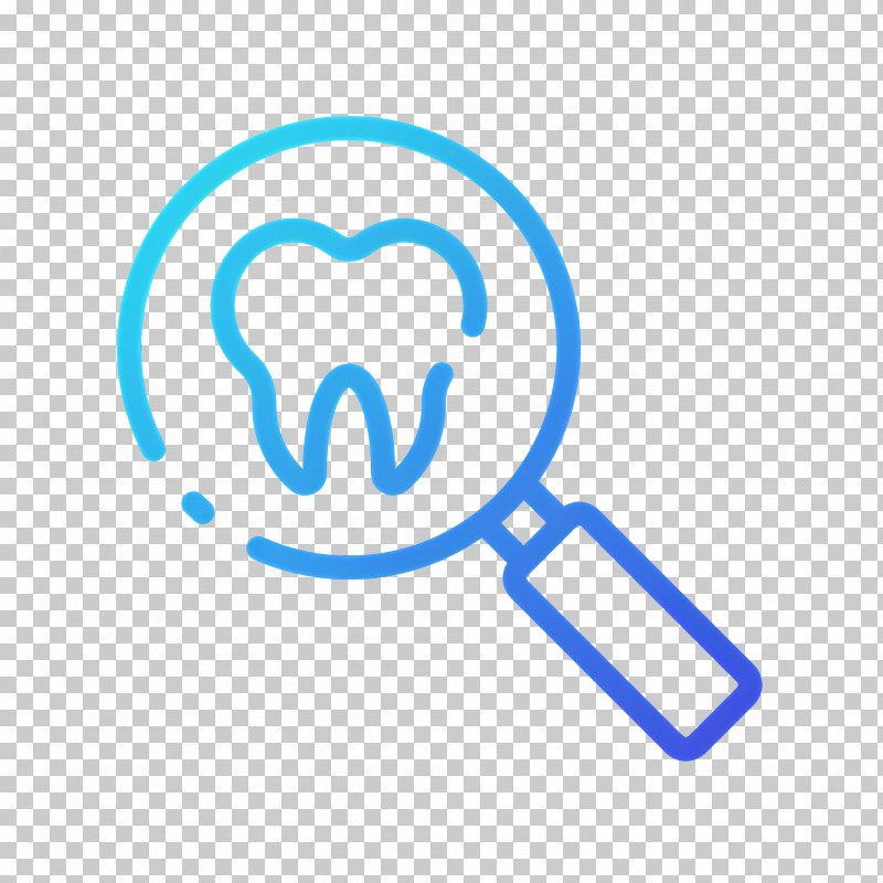 Tooth Check - Dental Care Magnifying Glass Icon PNG, Clipart, Blue ...