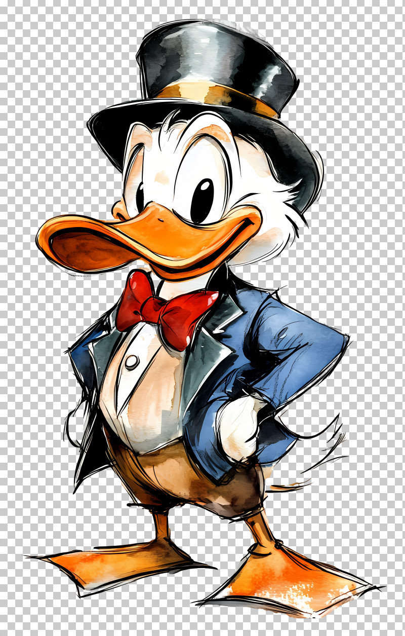 Donald Duck - Cartoon Duck In Formal Suit Illustration PNG, Clipart ...