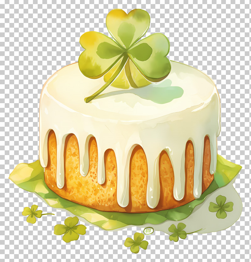 St Patricks Day Cake - Clover Cake With White Icing PNG, Clipart ...
