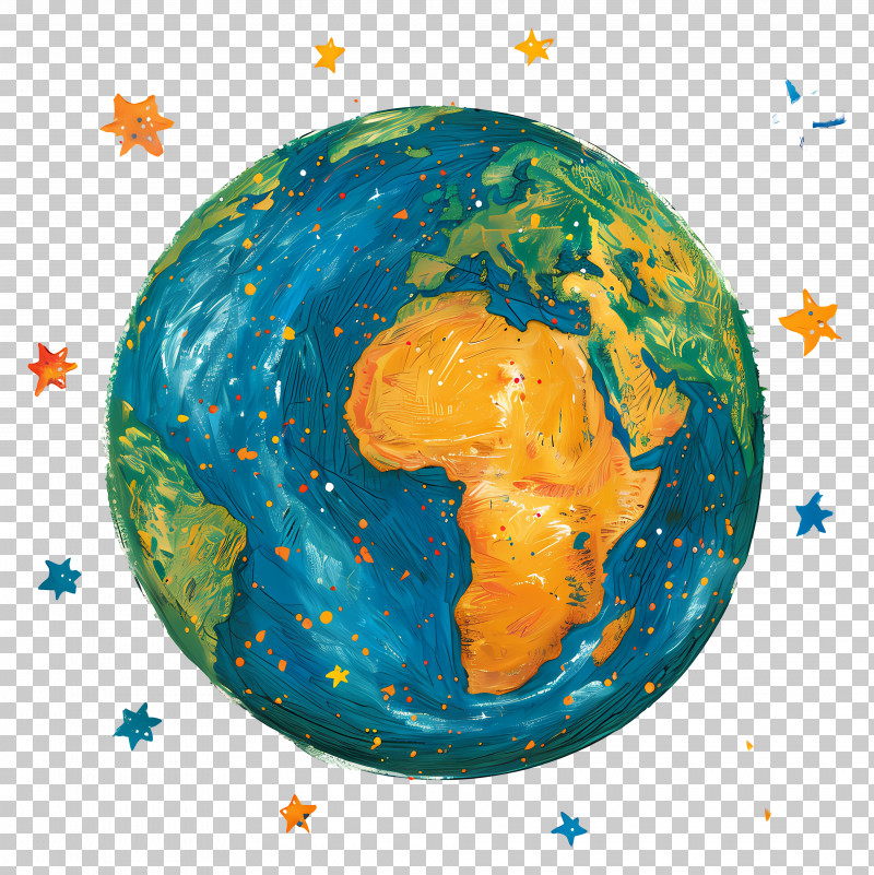 Earth - Colorful Earth With Stars PNG, Clipart, Colorful, Colorful ...