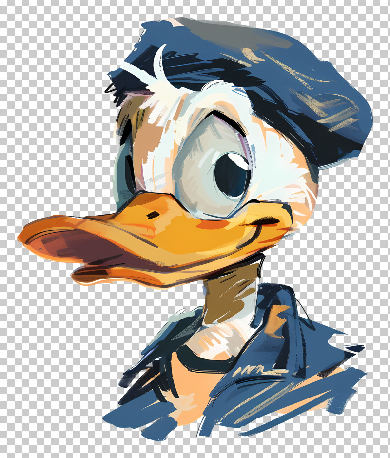 Donald Duck - Cartoon Duck Wearing A Blue Outfit PNG, Clipart, Animal ...