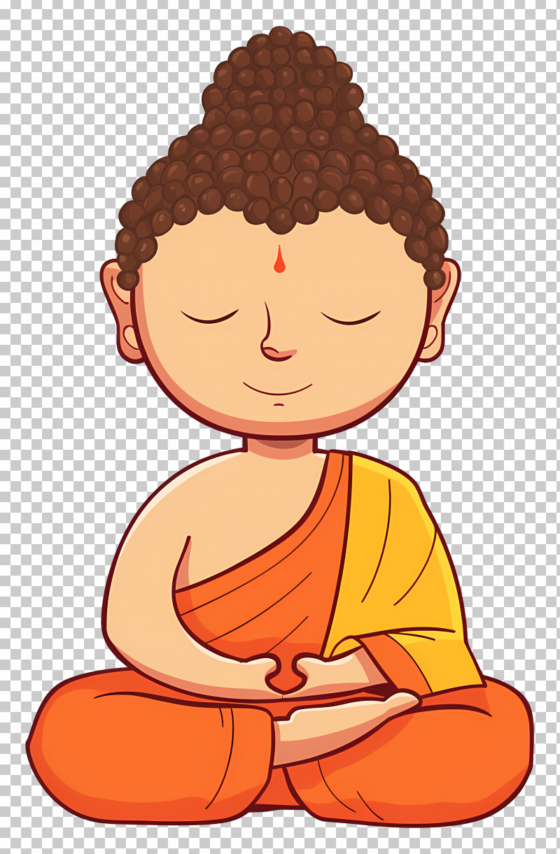 Buddha - Cartoon Buddha Meditating Peacefully PNG, Clipart, Buddha ...