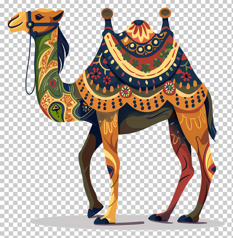 Camel - Colorful Decorated Camel Illustration PNG, Clipart, Artistic ...