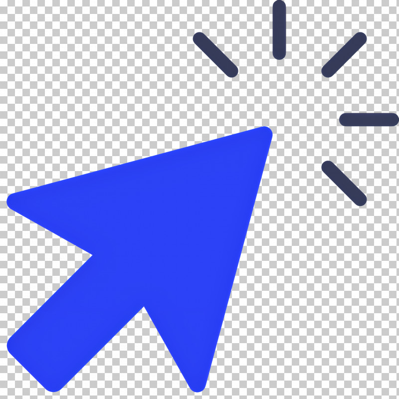 Mouse Arrow - Blue Computer Cursor Symbol With Click Effect PNG, Clipart, Arrow Pointer, Blue ...