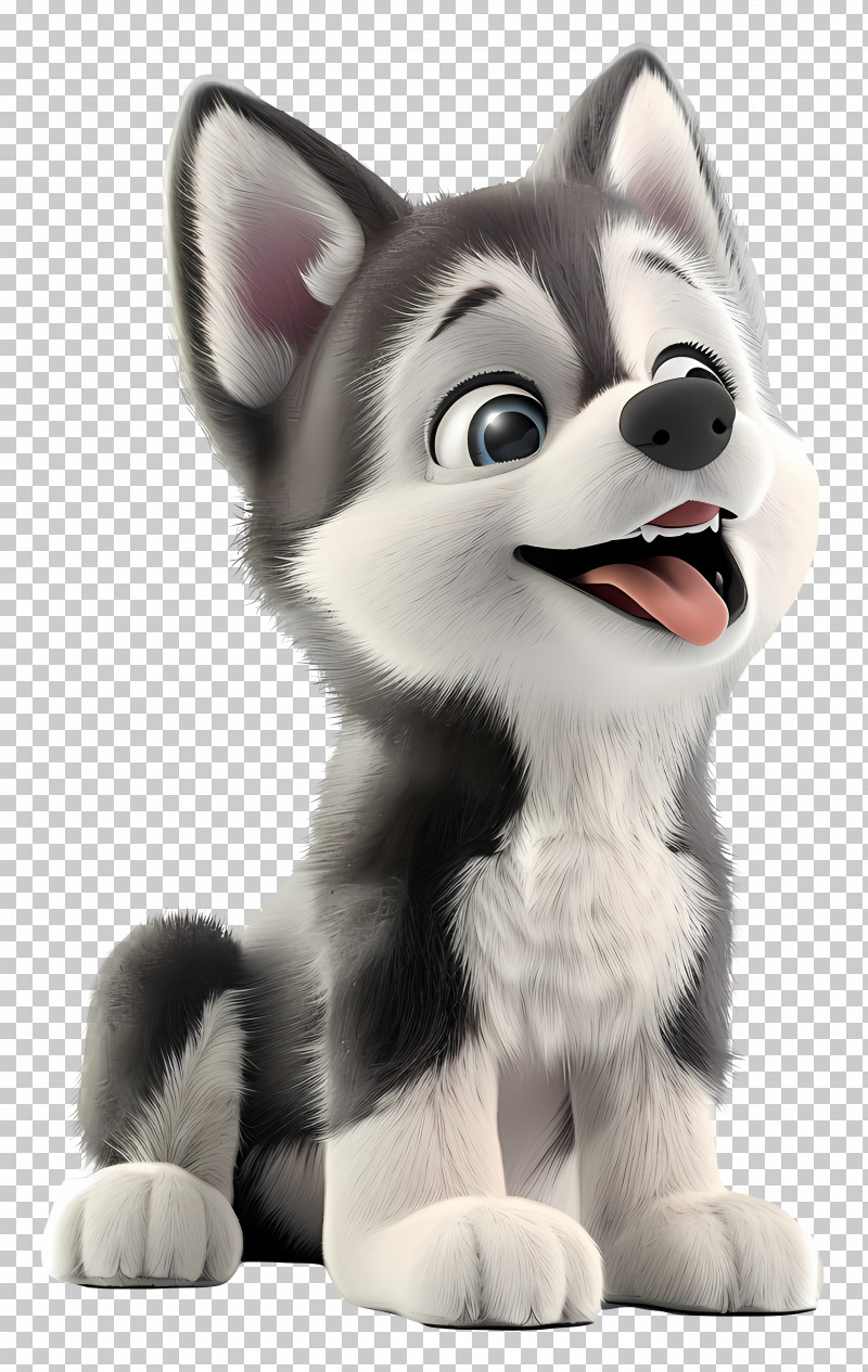 Husky Puppies - Cute Cartoon Husky Dog PNG, Clipart, Animated, Cartoon ...