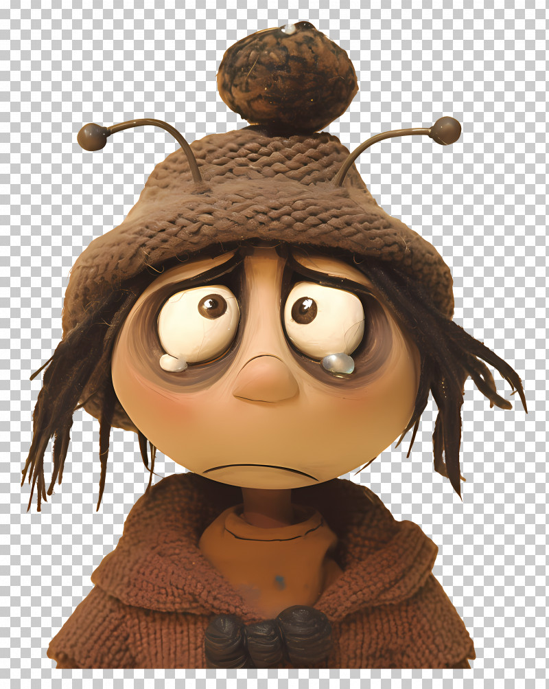 Memoir Of A Snail - Sad Cartoon Character With Wool Hat PNG, Clipart ...