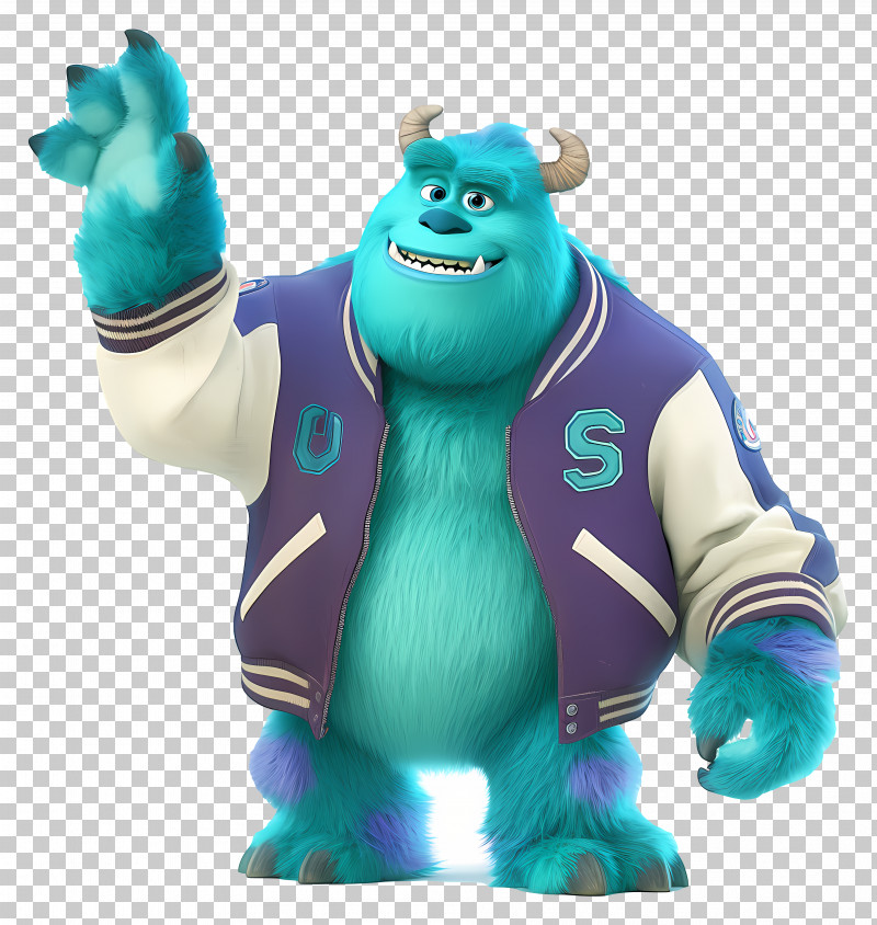 Sulley - Blue Monster Character Waving PNG, Clipart, Animated, Blue ...