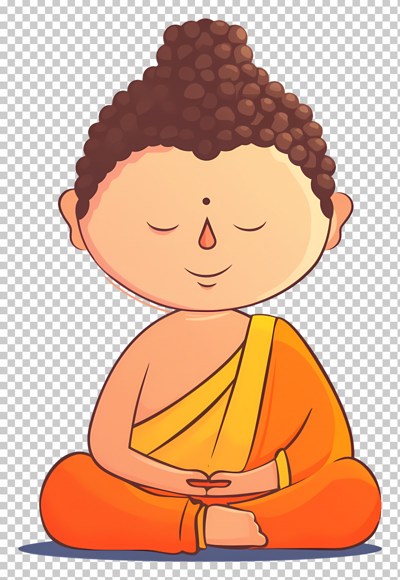 Buddha - Meditating Monk Cartoon PNG, Clipart, Buddha, Buddhism, Calm ...