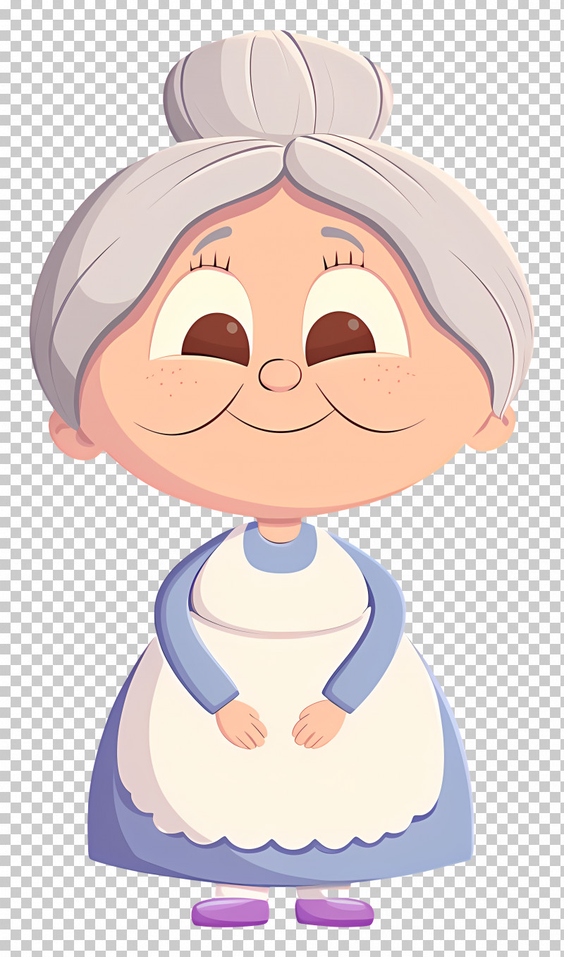 Cartoon Grandma - Smiling Old Woman Character PNG, Clipart, Cartoon ...