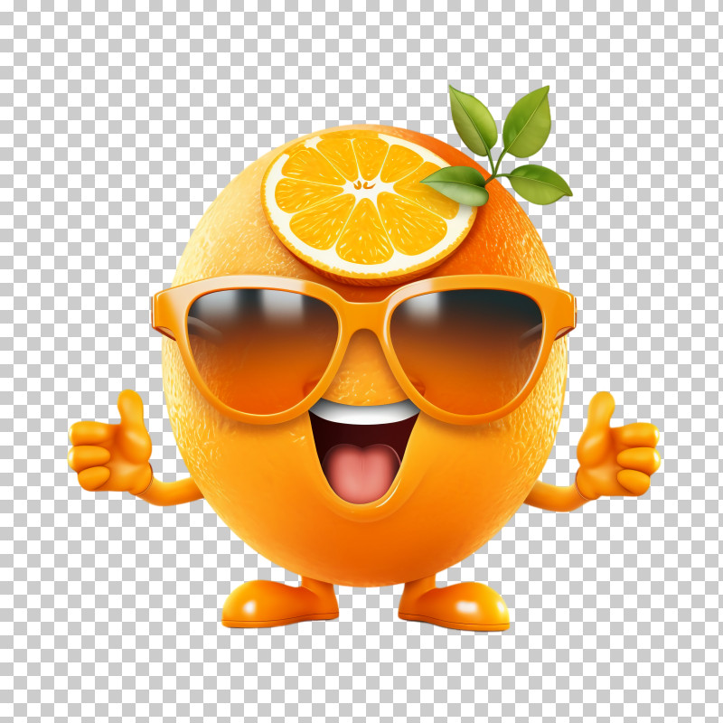 Orange - Cartoon Orange With Sunglasses PNG, Clipart, Cartoon, Citrus ...