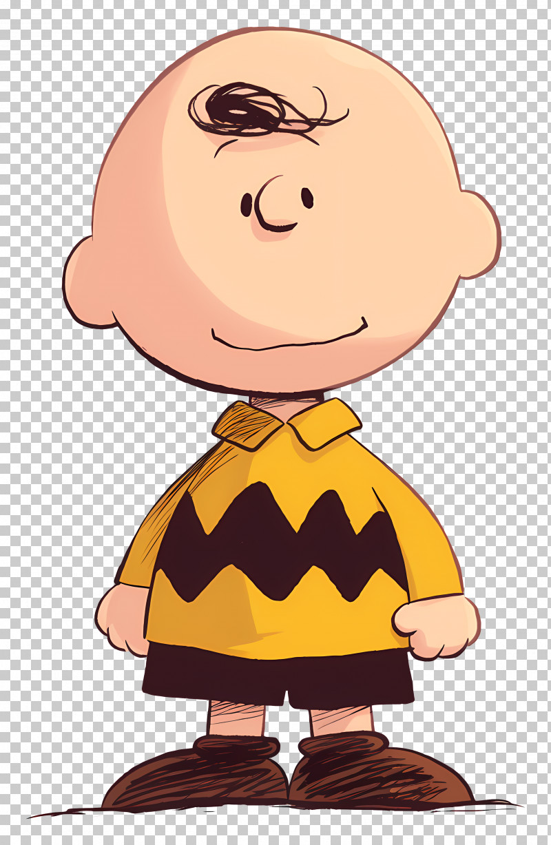 Charlie Brown - Bald Cartoon Character In Yellow Shirt PNG, Clipart ...