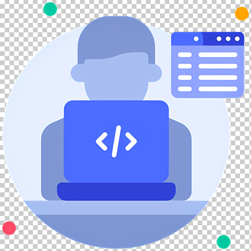 Developer Icon Programmer With Laptop And Coding Symbol Png Clipart Coding Developer