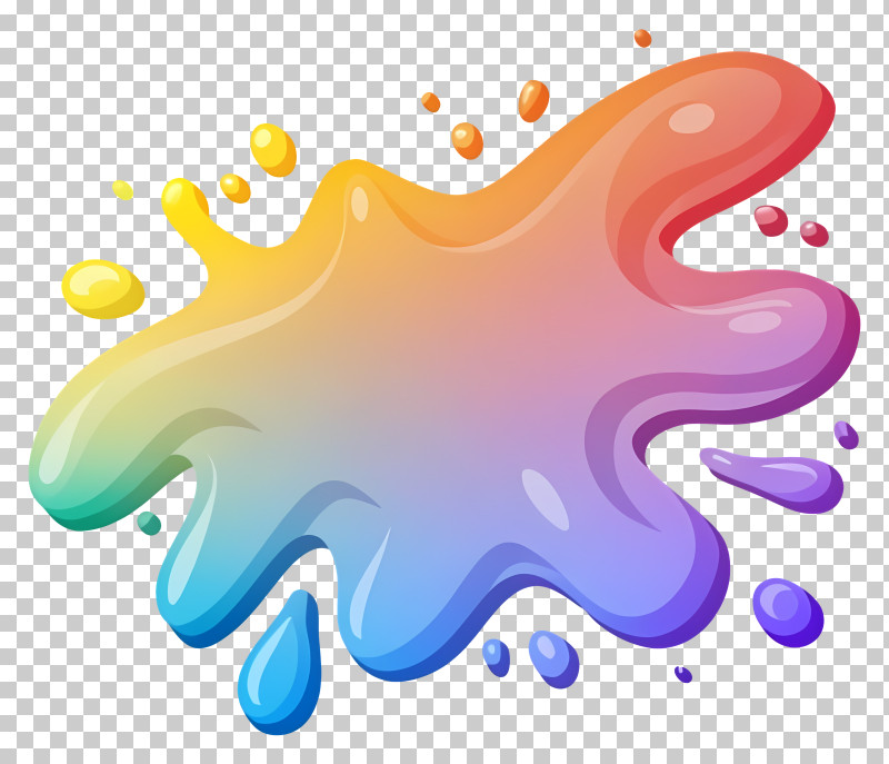 Cartoon - Vibrant Rainbow Color Splash Design PNG, Clipart, Abstract ...