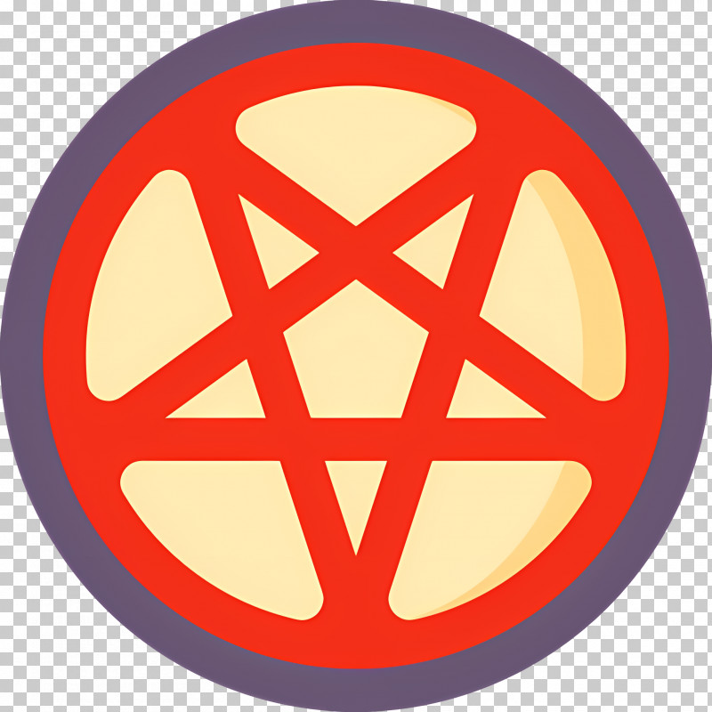 Pentagram Symbol - Red And Yellow Pentagram Symbol PNG, Clipart, Circle ...