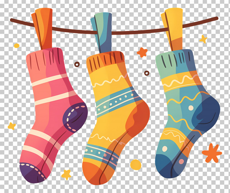 Socks Hanging On Clothesline - Colorful Socks Hanging On Clothesline ...