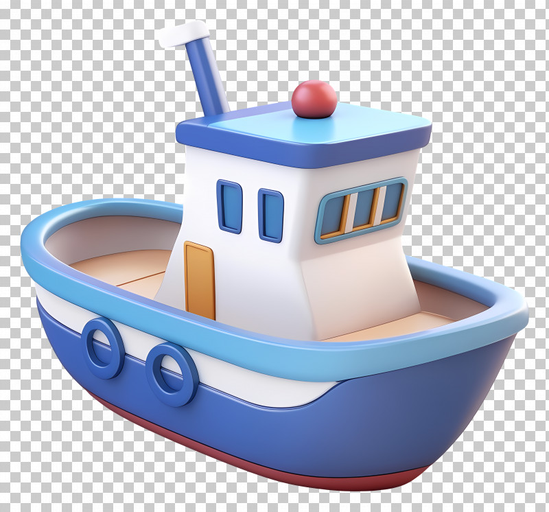Cartoon Boat - Blue And White Toy Boat PNG, Clipart, Blue, Cartoon Boat ...