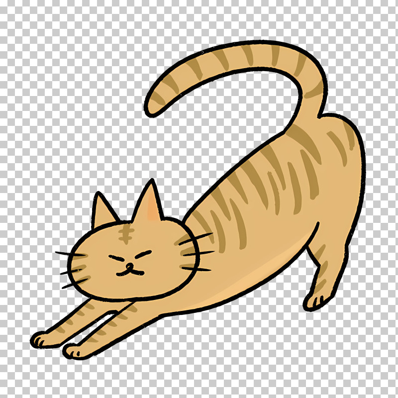 Cartoon - Cartoon Of A Stretching Cat PNG, Clipart, Cartoon, Cartoon ...