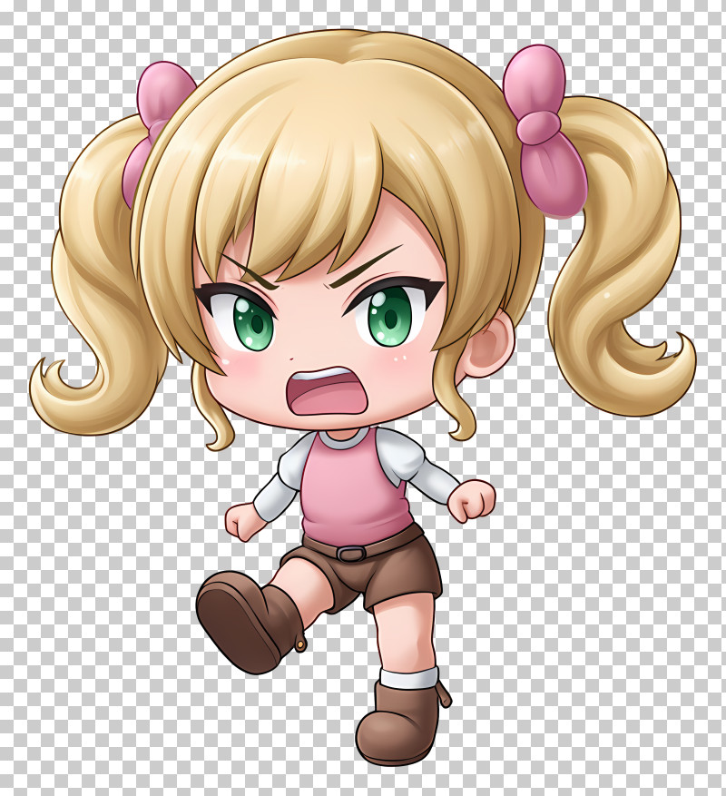 Chibi Girl Angry
