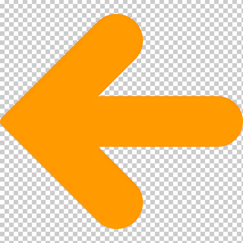 Arrow Left - Orange Arrow Pointing Left PNG, Clipart, Arrow, Arrow Icon ...