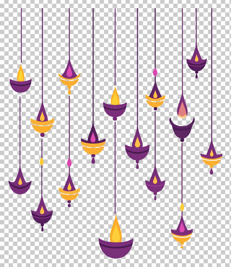 Hanging Diya Lamp - Colorful Hanging Diyas PNG, Clipart, Celebration ...
