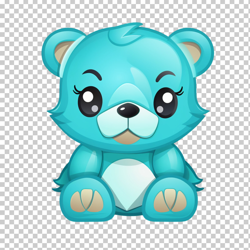 Teddy Bear Day - Charming Blue Cartoon Bear Illustration PNG, Clipart ...
