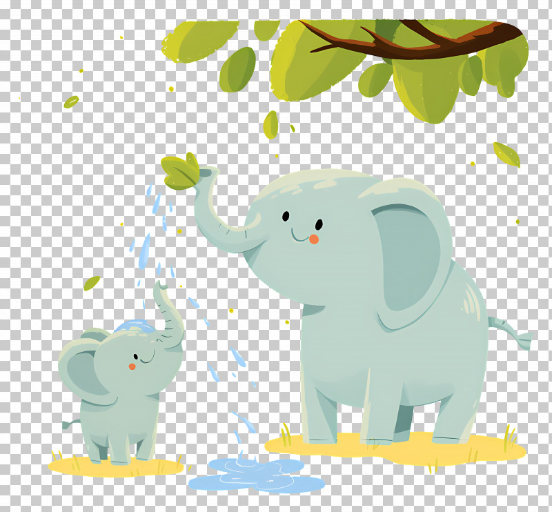 Elephant Pouring Water - Playful Elephants In Nature PNG, Clipart, Cute ...