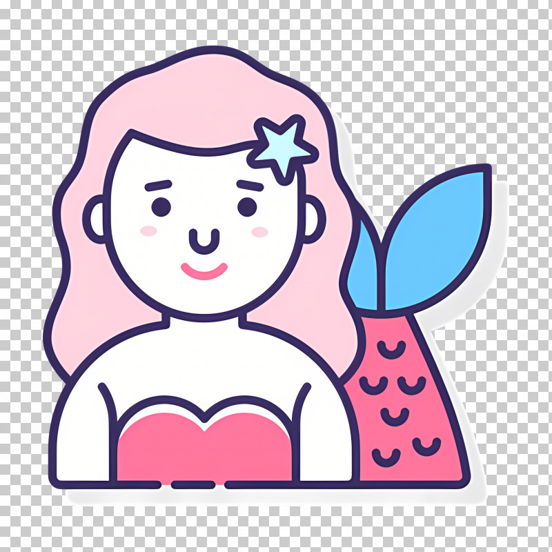 Mermaid - Cute Pink Mermaid Cartoon Character PNG, Clipart, Character ...