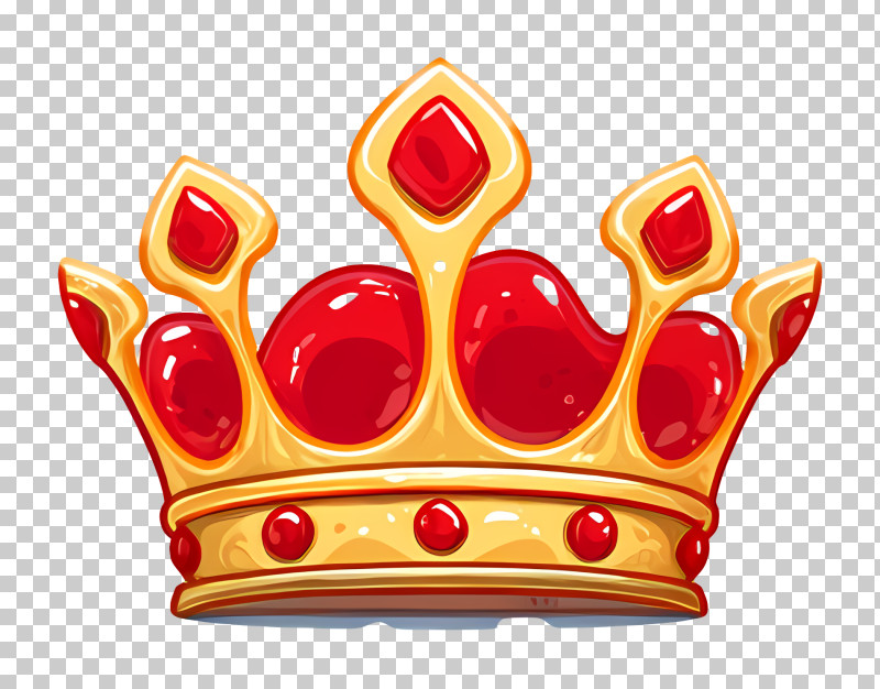 Crown Emoji - Golden Crown With Red Jewels PNG, Clipart, Crown, Crown ...