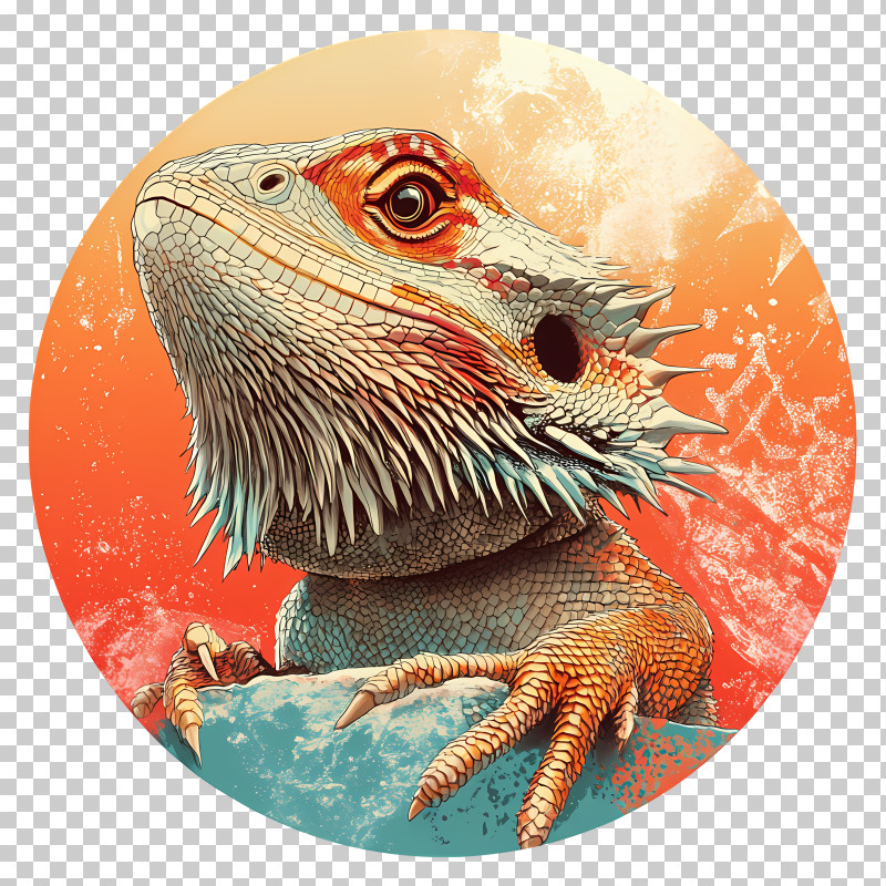 Bearded Dragon Lizard - Bearded Dragon In The Sun PNG, Clipart, Bearded ...