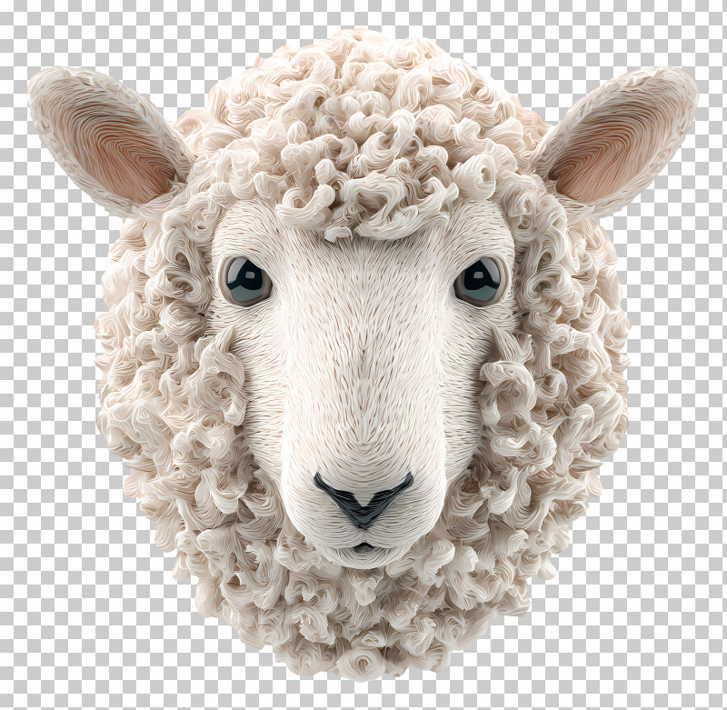 Sheep Head - Fluffy Sheep Head Illustration PNG, Clipart, Cute, Farm ...
