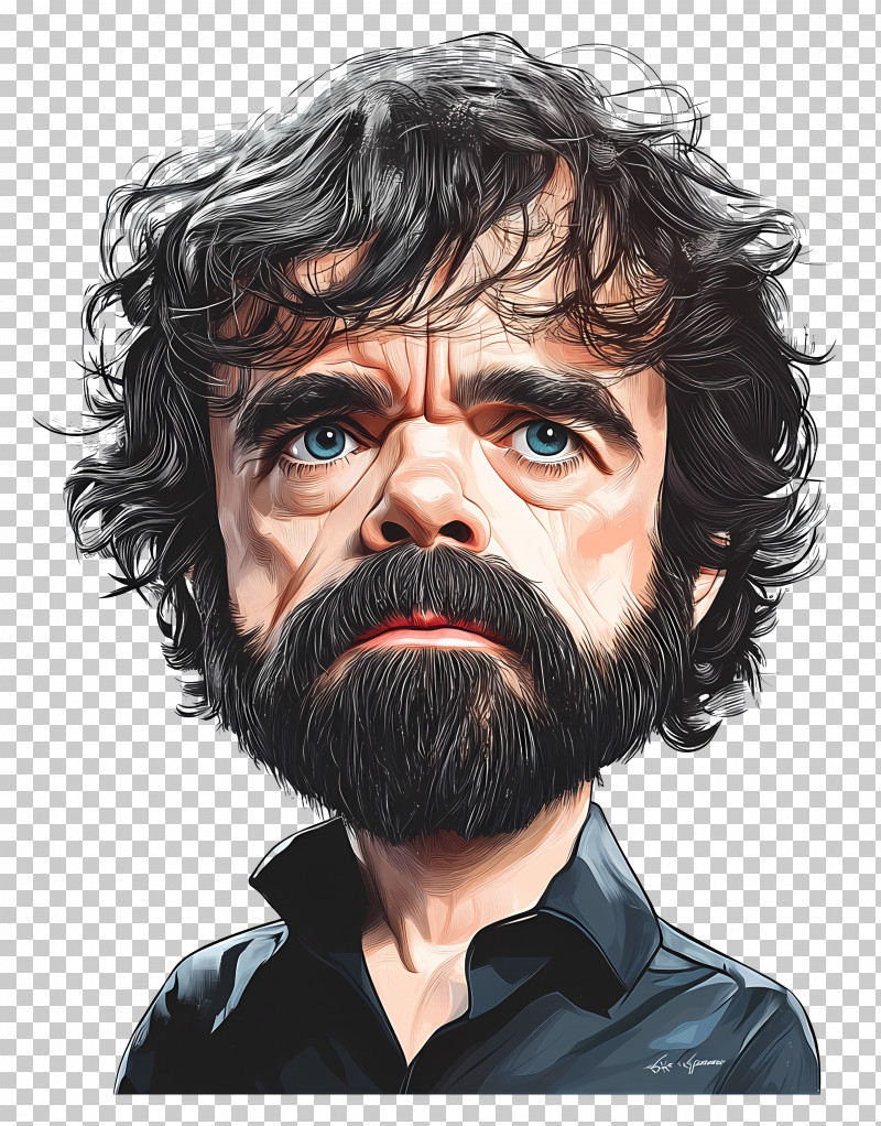 Peter Dinklage - Stylized Caricature Of A Bearded Man PNG, Clipart ...