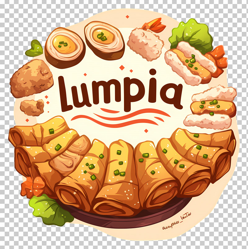 Lumpia - Delicious Lumpia Illustration PNG, Clipart, Appetizer, Crispy ...