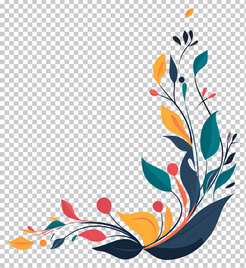 Corner - Colorful Floral Design PNG, Clipart, Botanical, Colorful ...