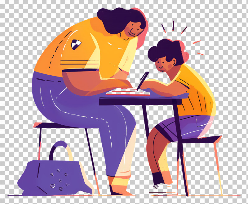 Teacher Helping Student - Parent-Child Study Session PNG, Clipart ...