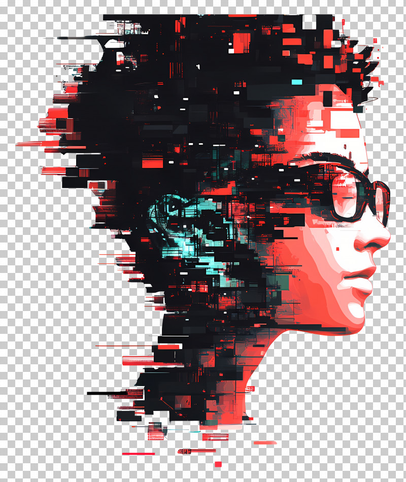 Data Corruption - Digital Glitch Portrait PNG, Clipart, Art, Creative, Data Corruption, Digital ...
