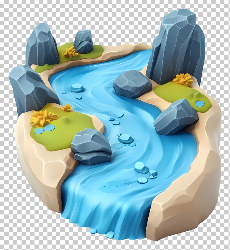 Cartoon River - Cartoon River With Rocks And Grass PNG, Clipart ...