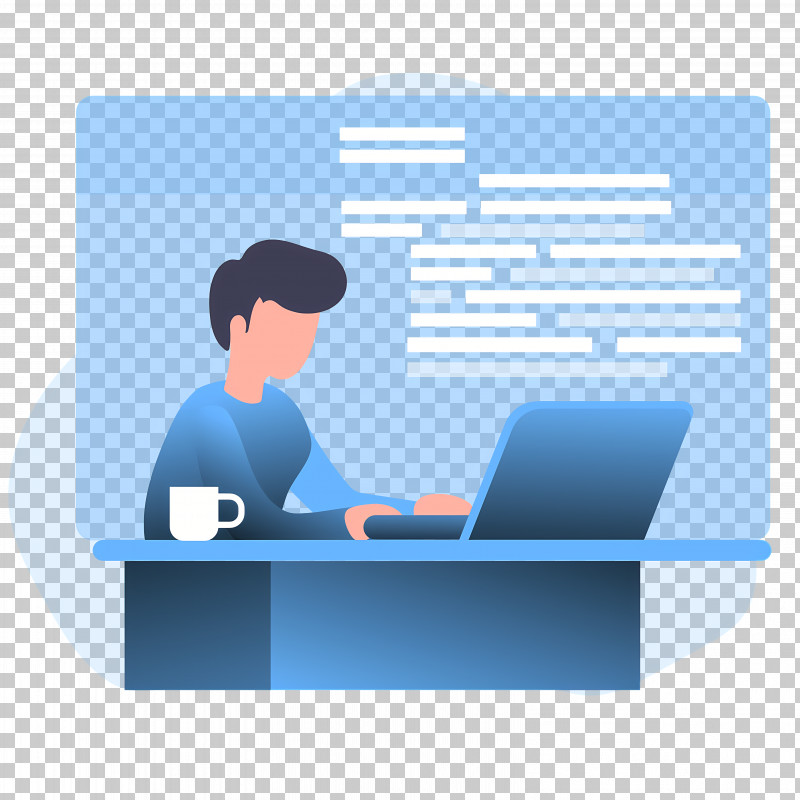Coding - Person Working On Laptop With Coffee PNG, Clipart, Coding, Computer, Office, Person ...