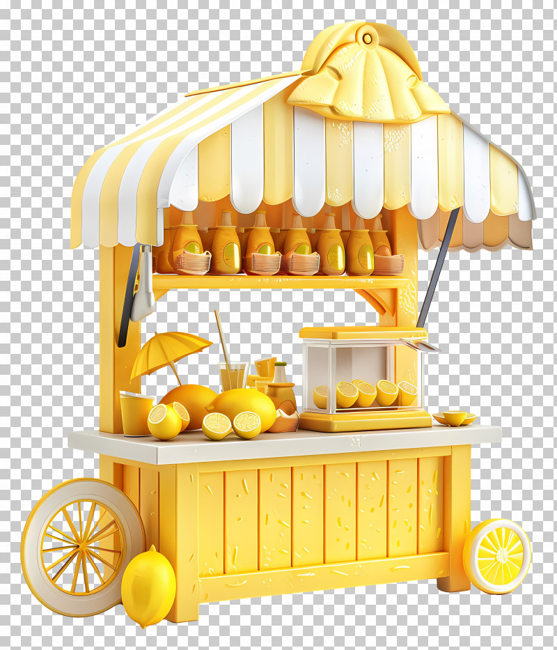 Lemonade Stand - Lemonade Stand With Fresh Lemons PNG, Clipart ...