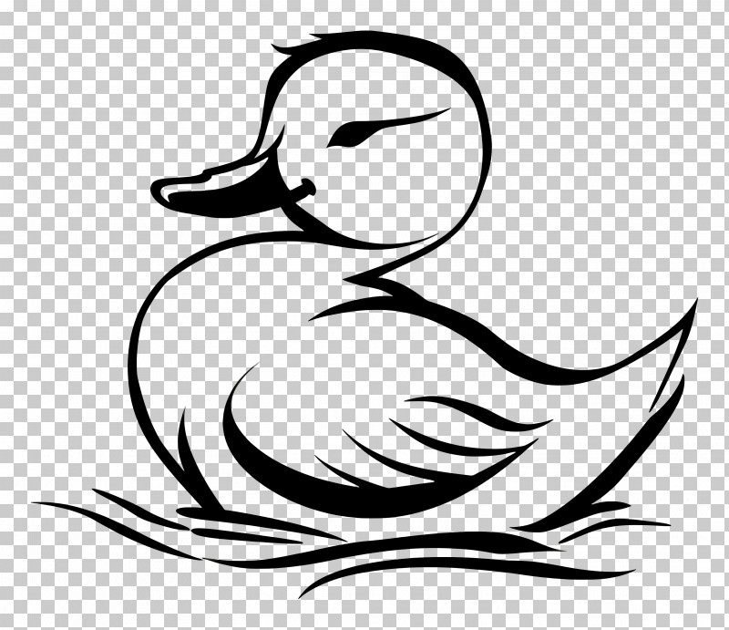 Duck - Outline Drawing Of A Duck PNG, Clipart, Bird, Drawing, Duck ...