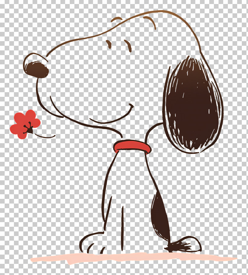 Snoopy - Cartoon Dog With Flower PNG, Clipart, Adorable Pet, Animated ...