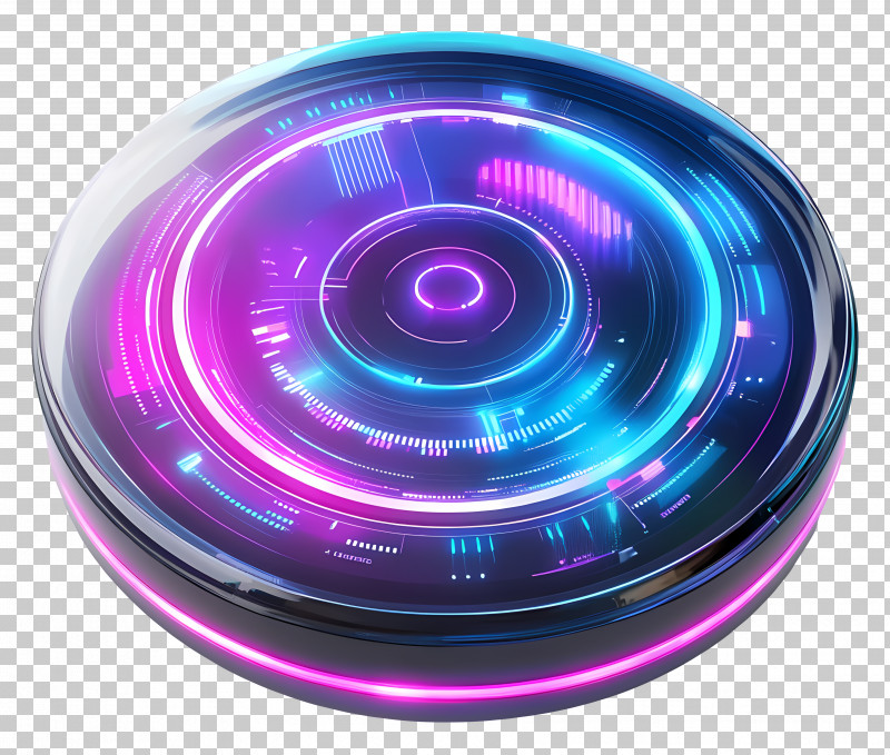 Holographic Dial - Futuristic Digital Interface PNG, Clipart, Digital ...