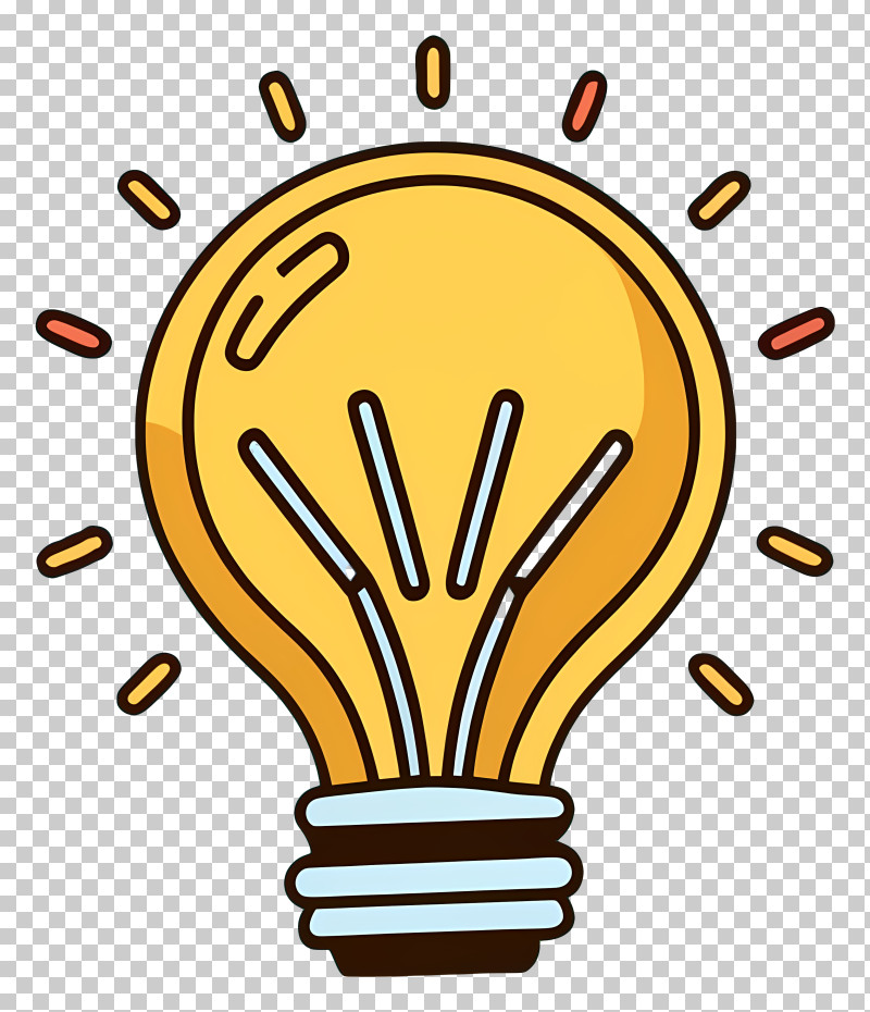 Light Bulb - Cartoon Yellow Light Bulb Illustration PNG, Clipart ...