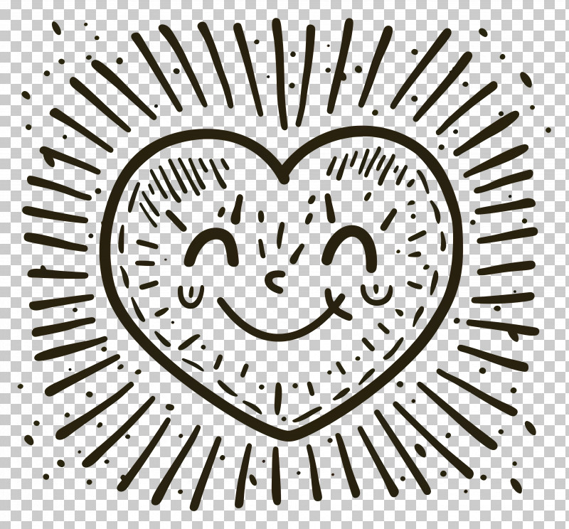 Heart - Smiling Heart Doodle PNG, Clipart, Art, Cute, Drawing, Emotion ...