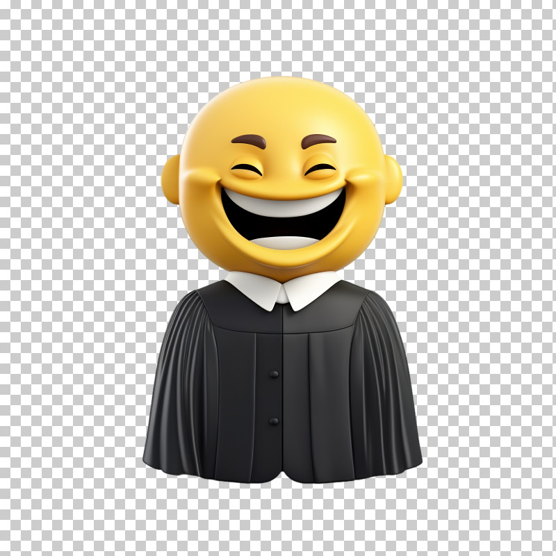 Judge - Smiling Emoji In Black Robe PNG, Clipart, Animated, Black Robe ...