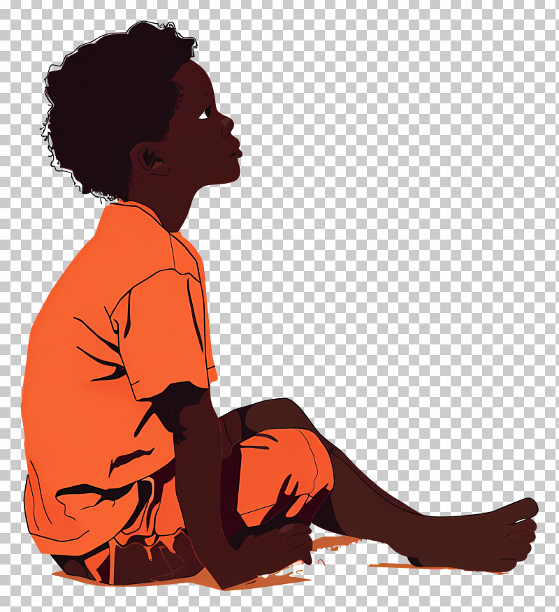 People Sitting - Silhouette Of A Child Sitting PNG, Clipart, Innocence ...