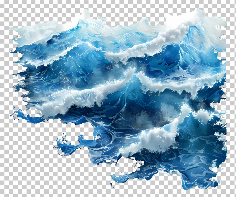 Ocean Waves - Illustrated Ocean Waves In Motion PNG, Clipart, Aquatic ...